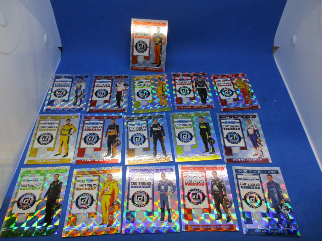 Complete set 2020 Donruss Racing Nascar Contenders Checkers Cards ...