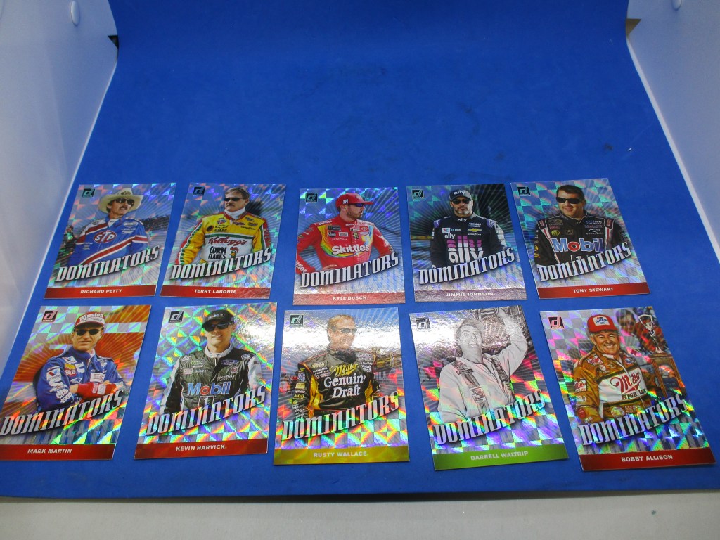 Complete set 2020 Donruss Racing Nascar Dominators Checkers Cards ...