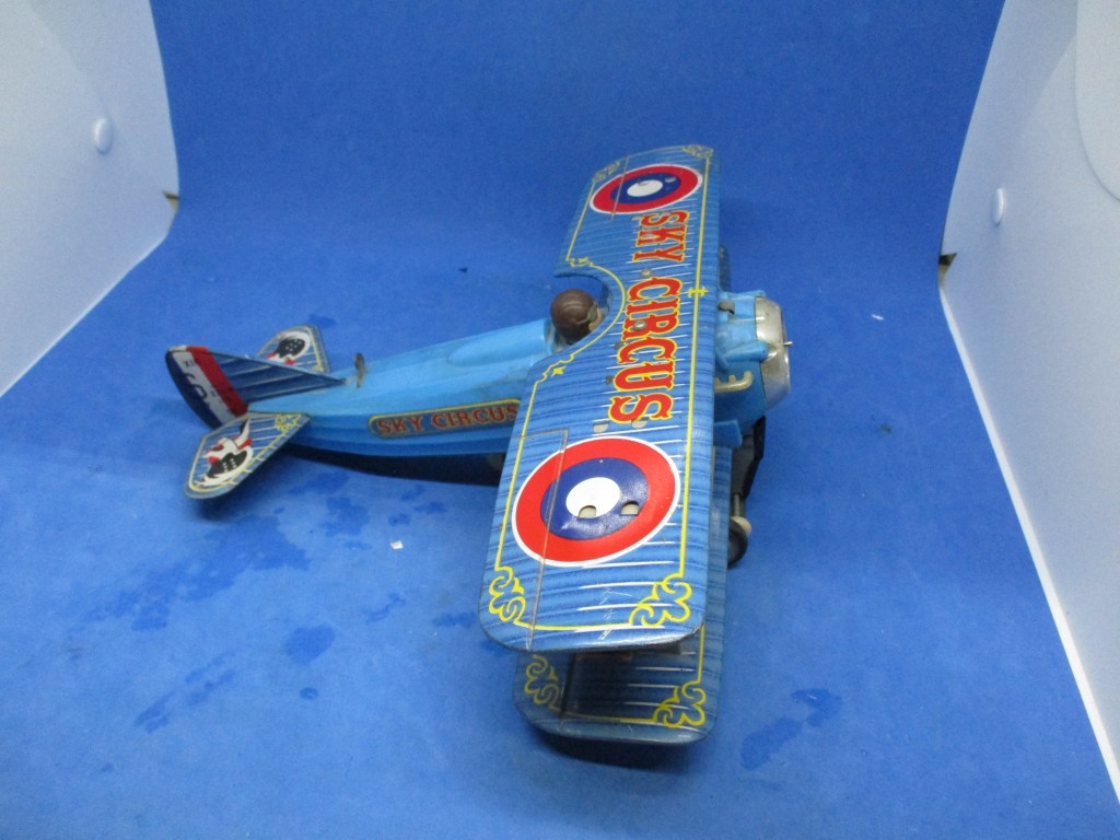 Vintage 1960 Japan TPS Sky Circus WW1 Spad XIII Bi-Wing Plane | Family ...